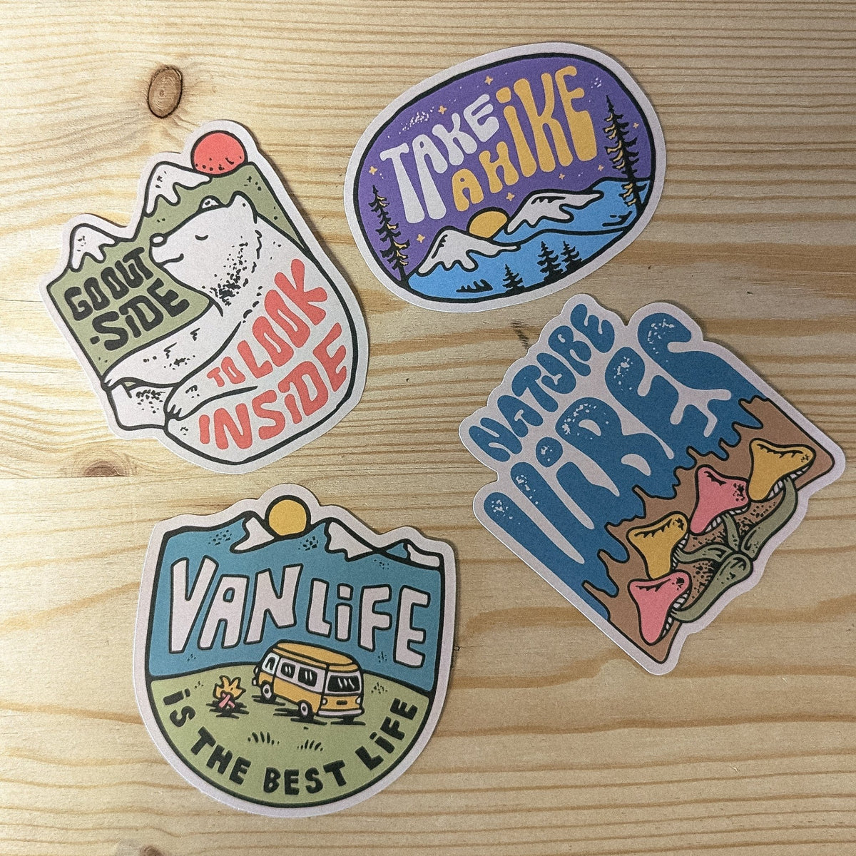 NatureNomad Sticker Pack – Stoked&Woke Clothing