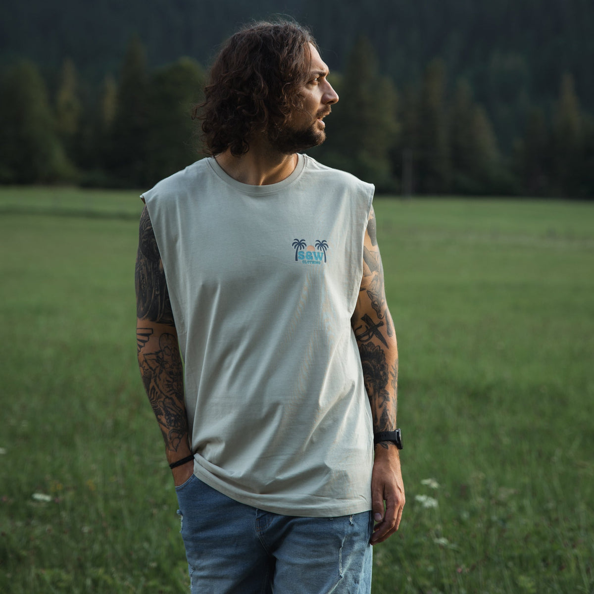 Organic "Chasing Sunsets" Tank Top – Stoked&Woke Clothing