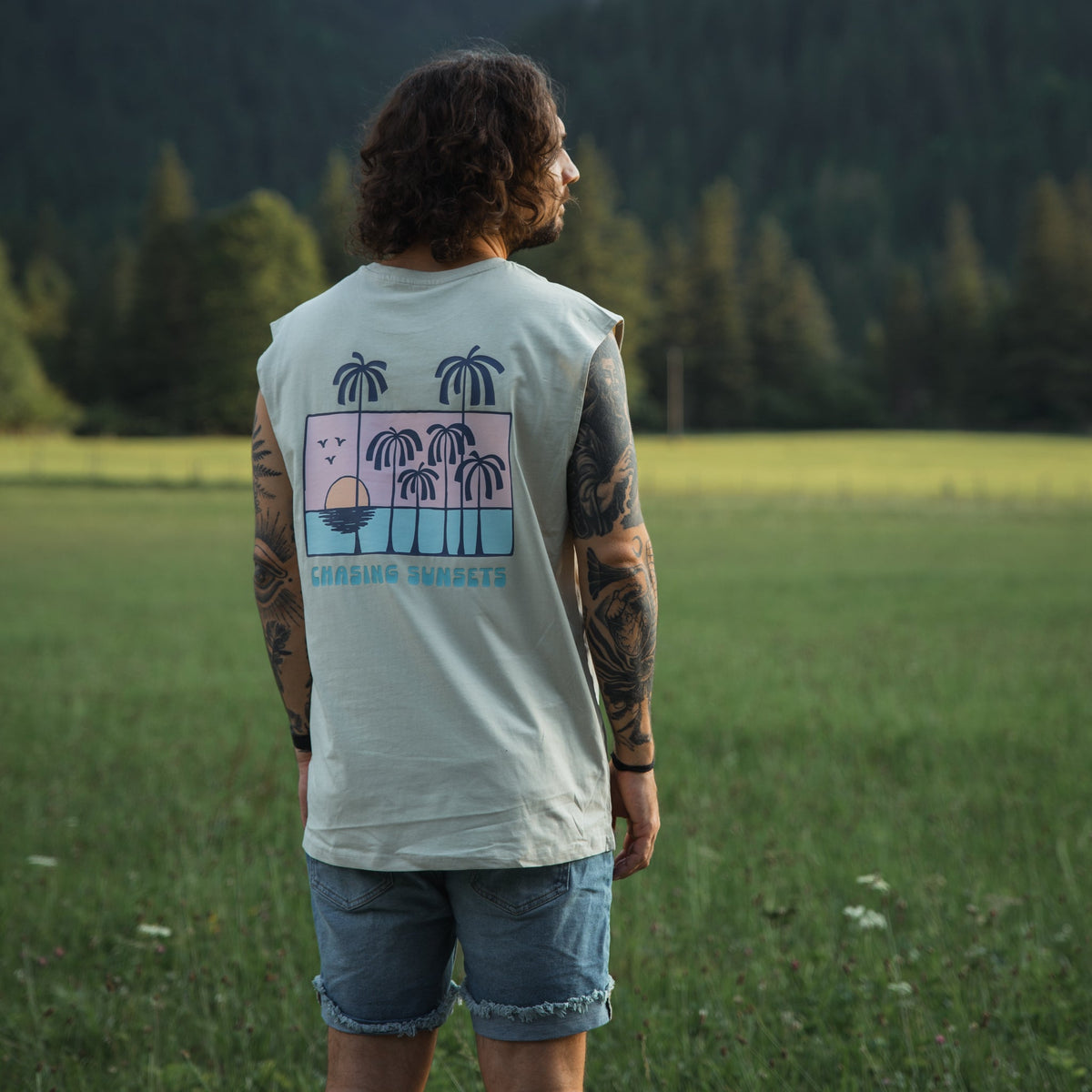 Organic "Chasing Sunsets" Tank Top – Stoked&Woke Clothing