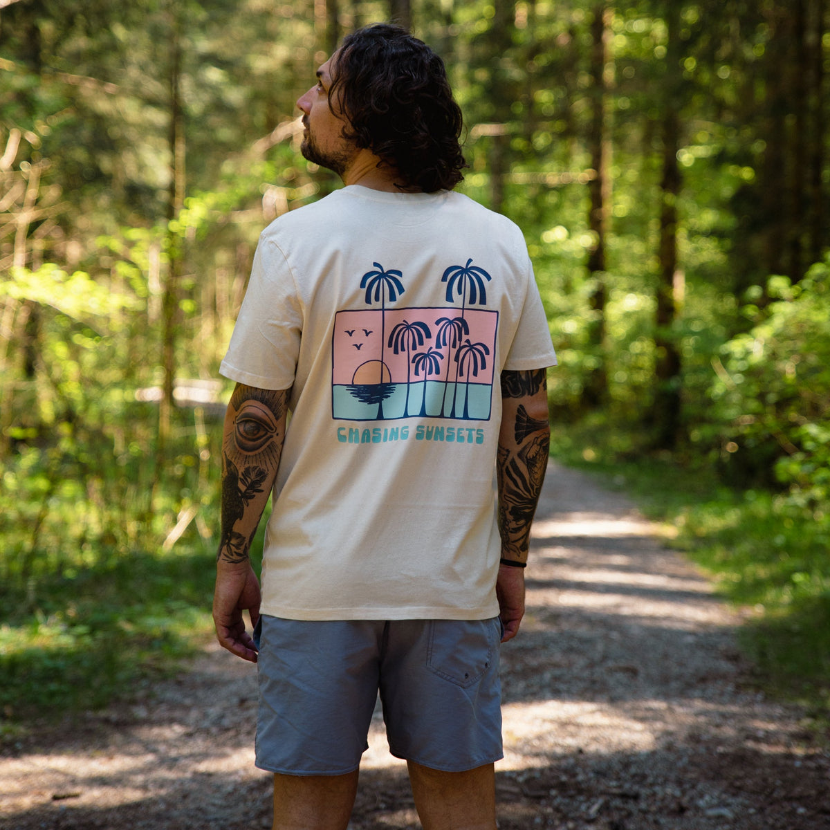 Organic "Chasing Sunsets" Tee – Stoked&Woke Clothing