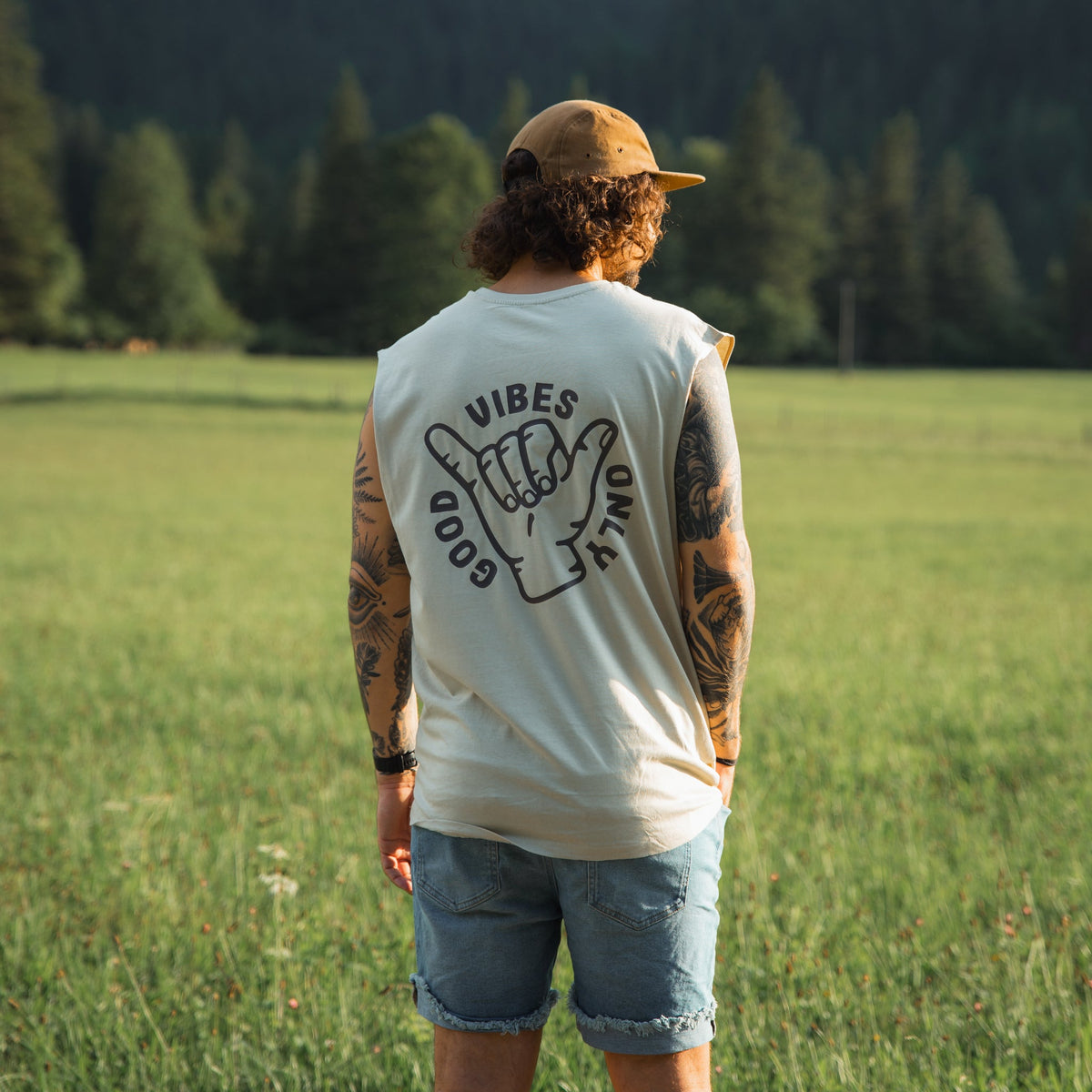 Organic "Good Vibes" Tank Top – Stoked&Woke Clothing