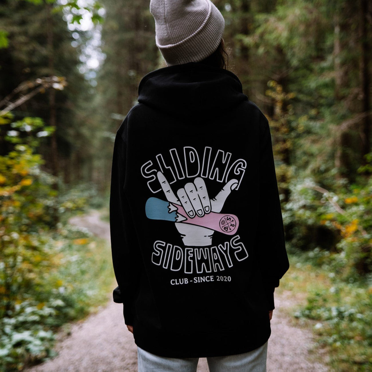 Organic "Sliding Sideways" Hoodie