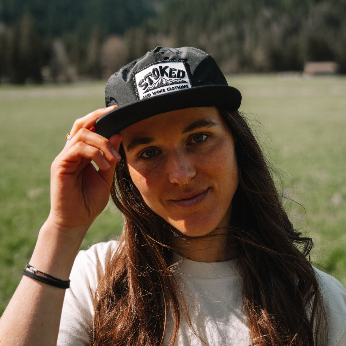 Recycled "Black" Hikers Cap – Stoked&Woke Clothing