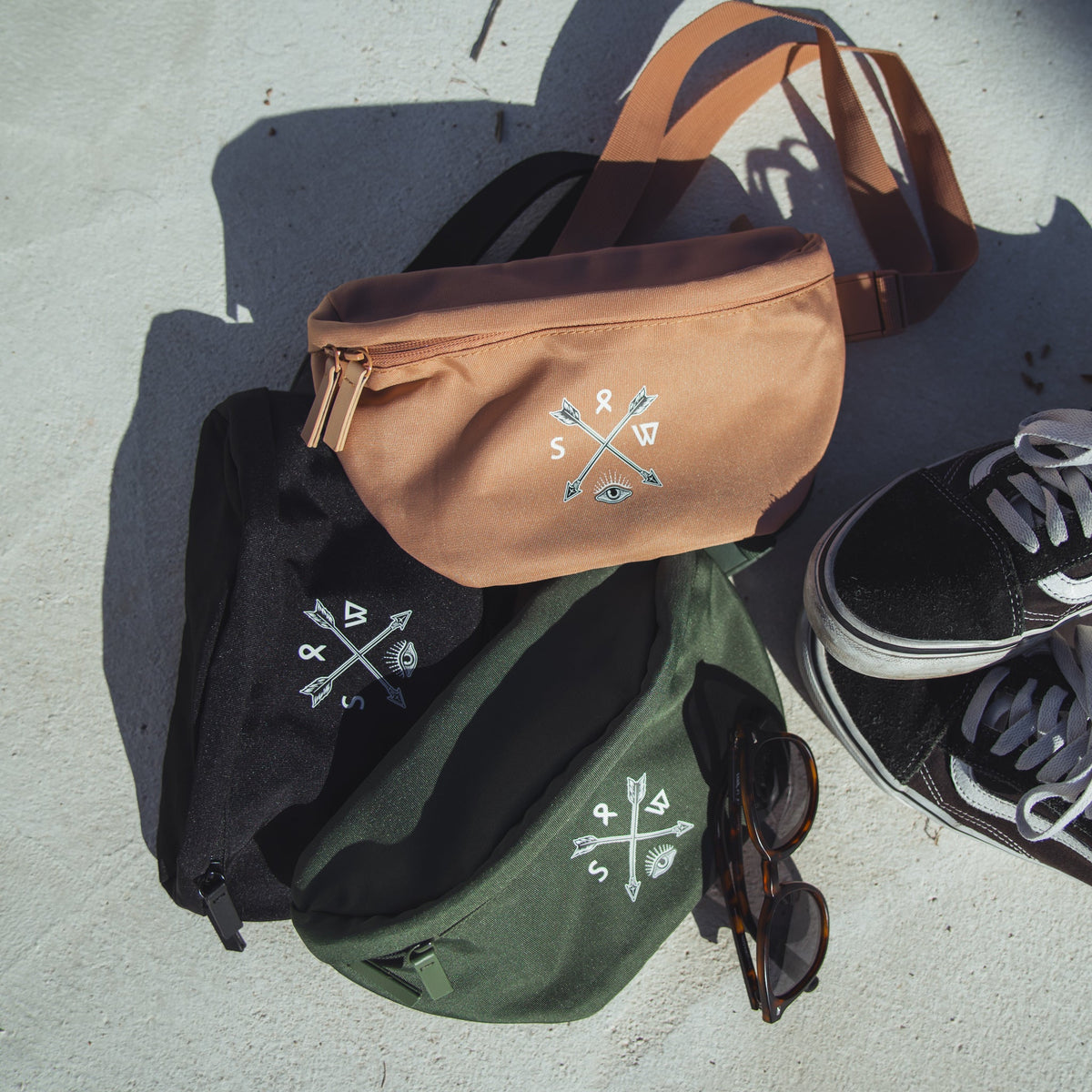 Recycled Hip Bag - Hazelnut – Stoked&Woke Clothing