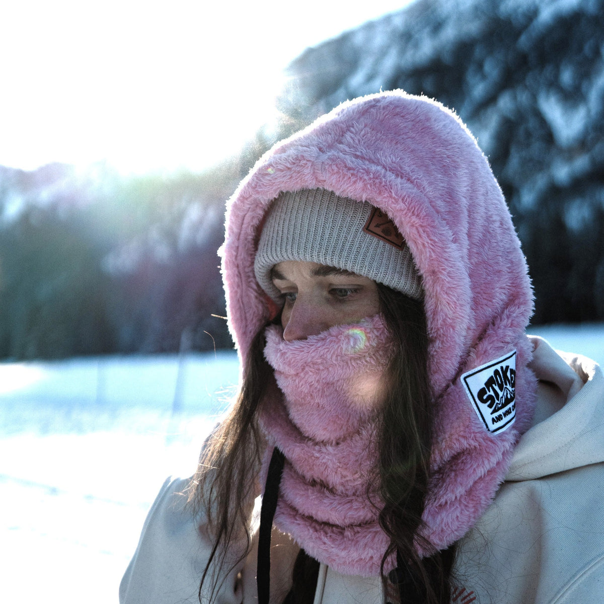 Shred Hood - Pastel Pink – Stoked&Woke Clothing