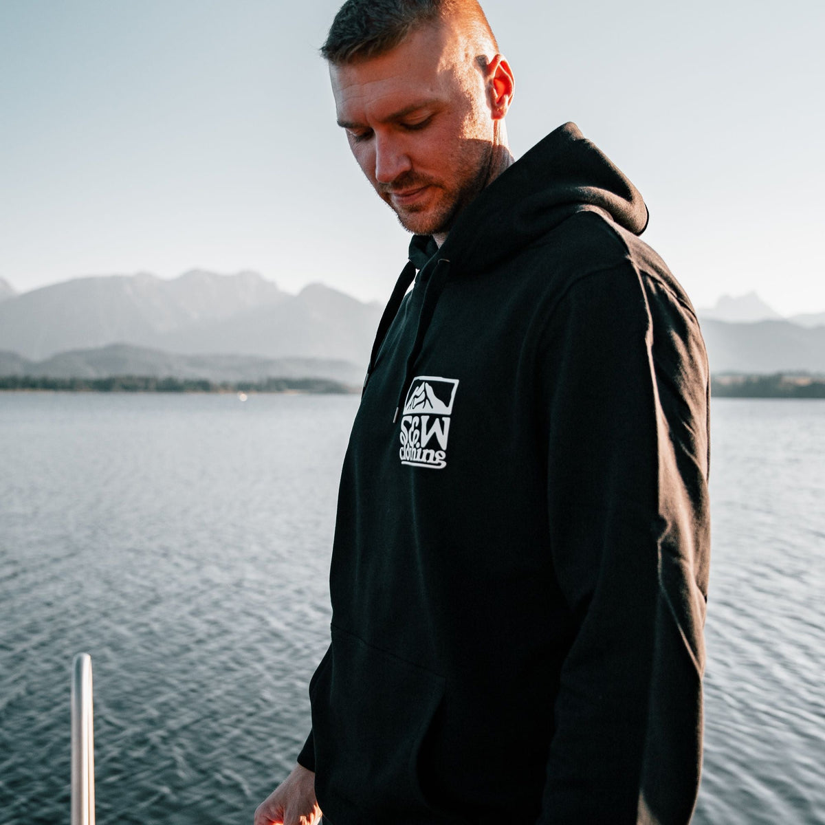 Organic "Land Meets Sky" Hoodie – Stoked&Woke Clothing